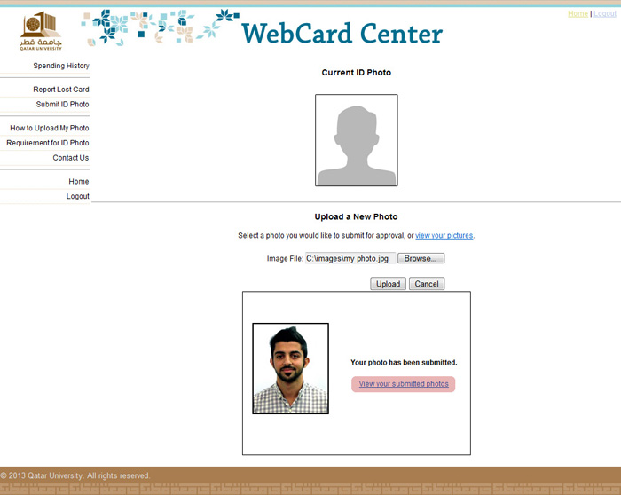 Request ID Online | Qatar University